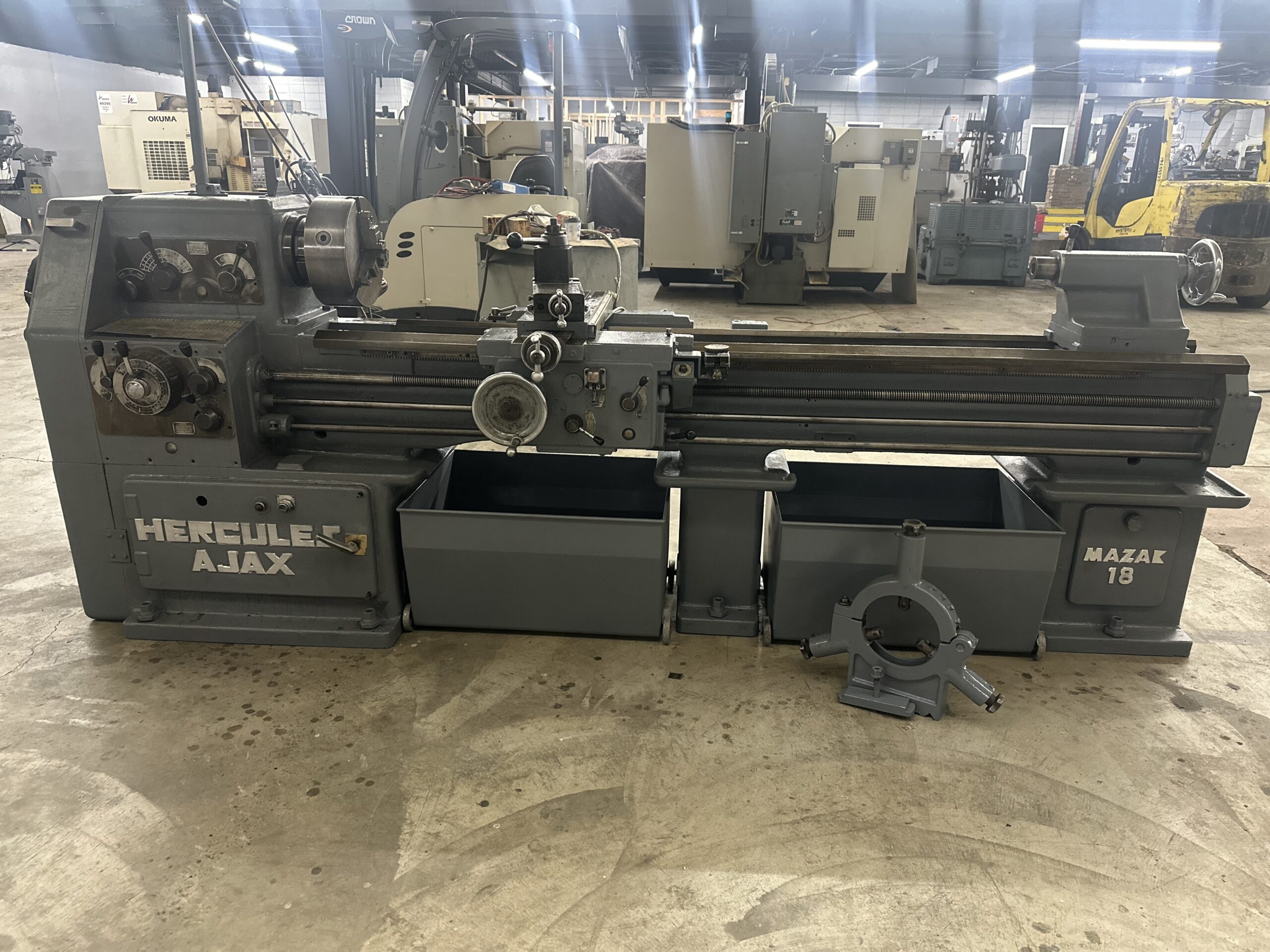 Mazak Hercules Ajax 18 Engine Lathe with Taper attachment & DRO - Hi ...
